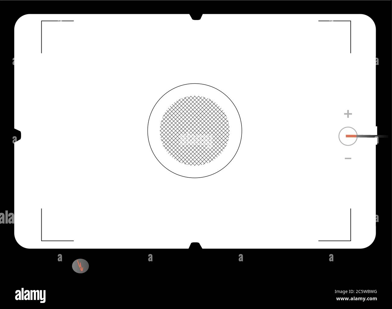 Classic SLR viewfinder, with free space for your pics, vector Stock ...