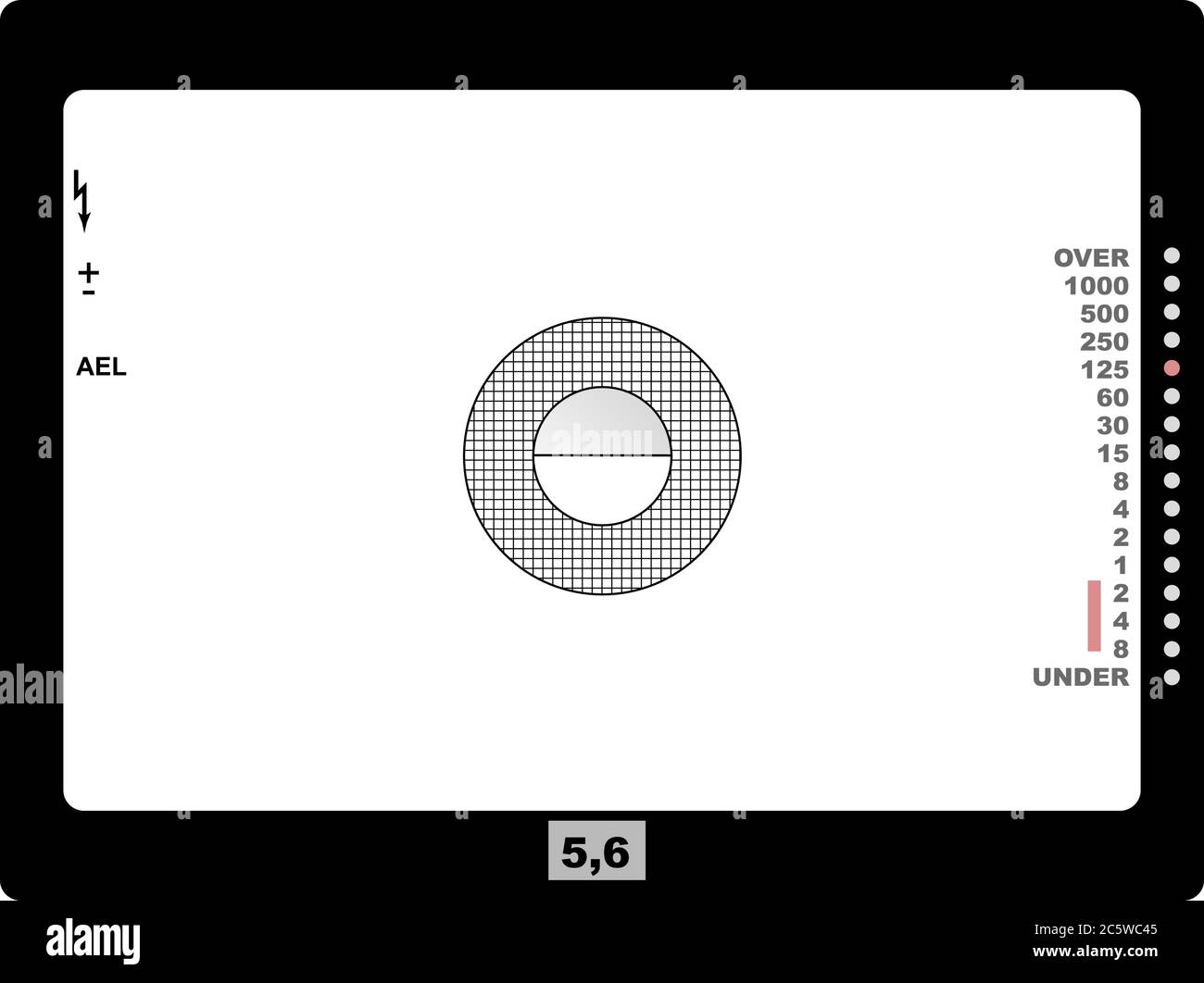 retro SLR viewfinder, with free space for your pics, vector Stock ...