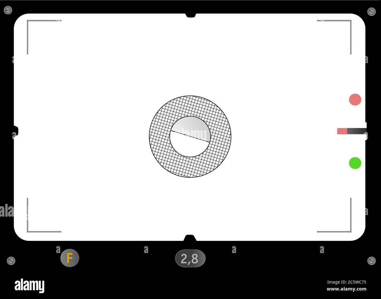 Classic SLR viewfinder, with free space for your pics, vector Stock ...