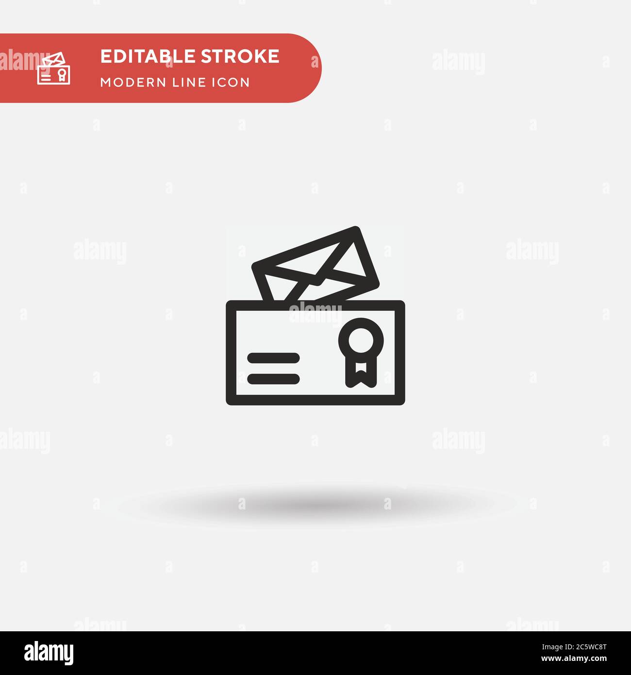 Official Documents Simple vector icon. Illustration symbol design ...