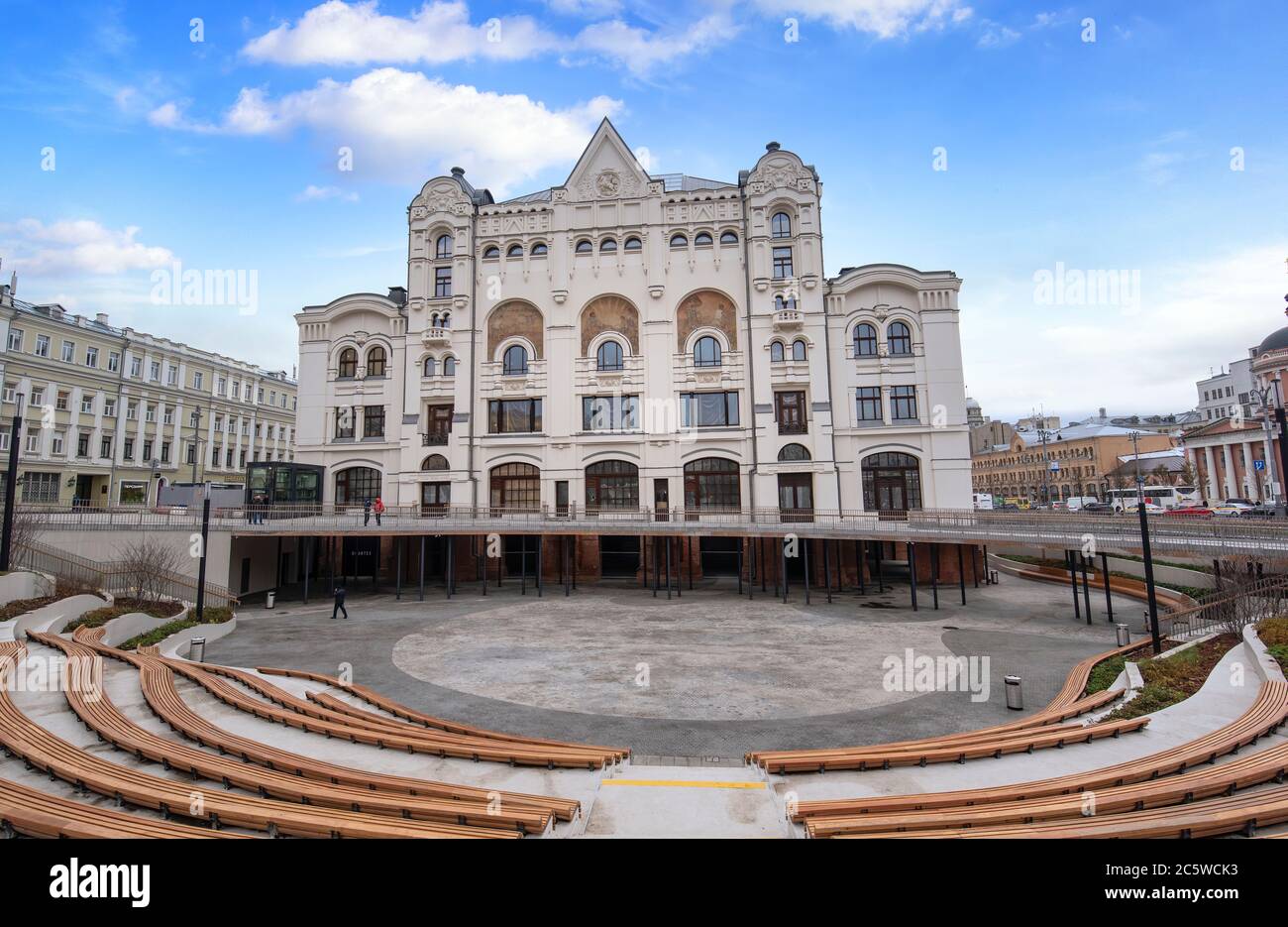 Moscow, Russia. Facade of the the Polytechnic Museum building Stock ...