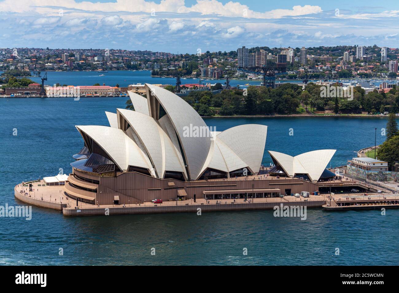 Sydney opera house and the central business district cbd hi-res stock ...