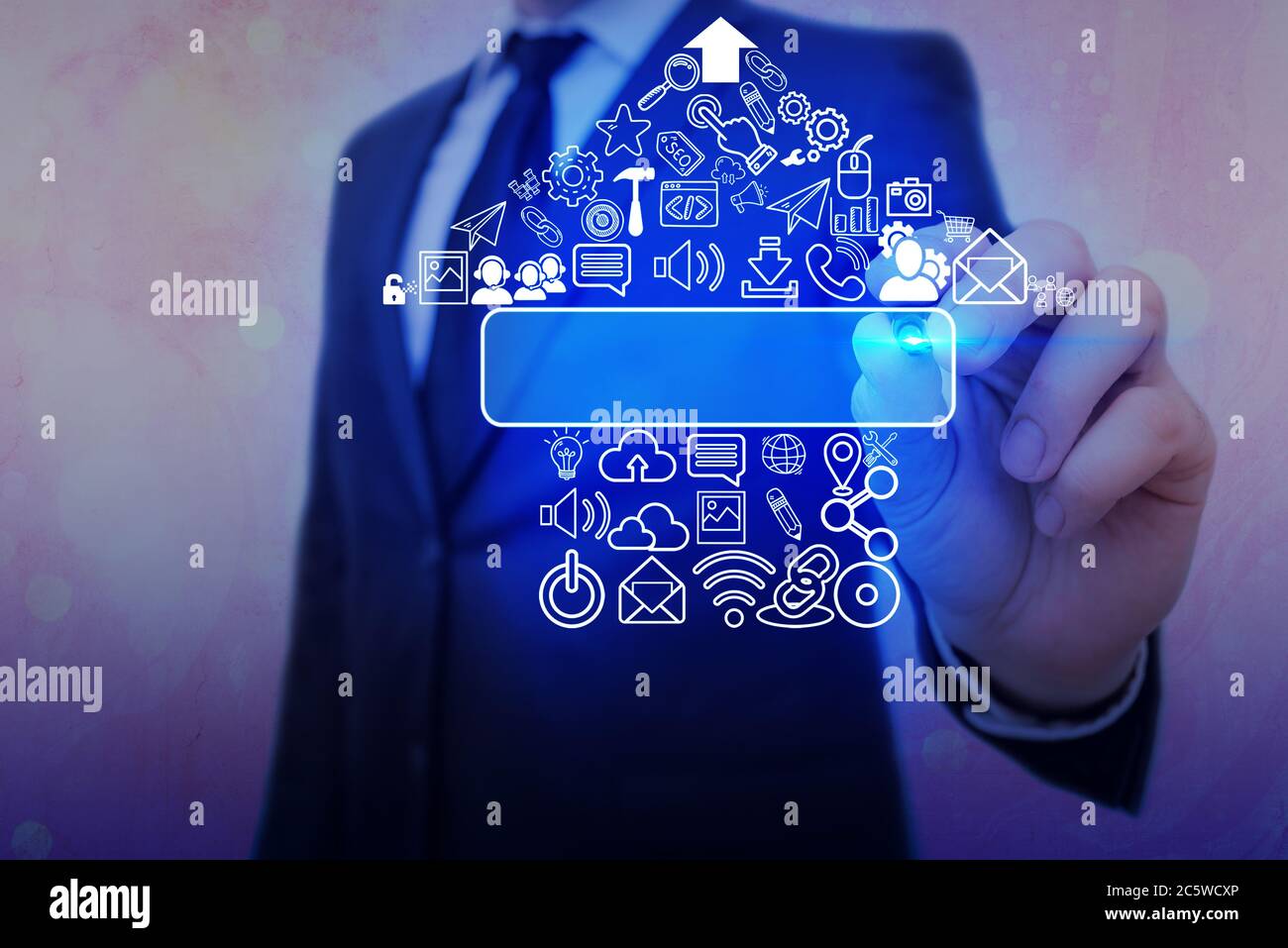 Information Digital Technology Network Connection Infographic Elements ...