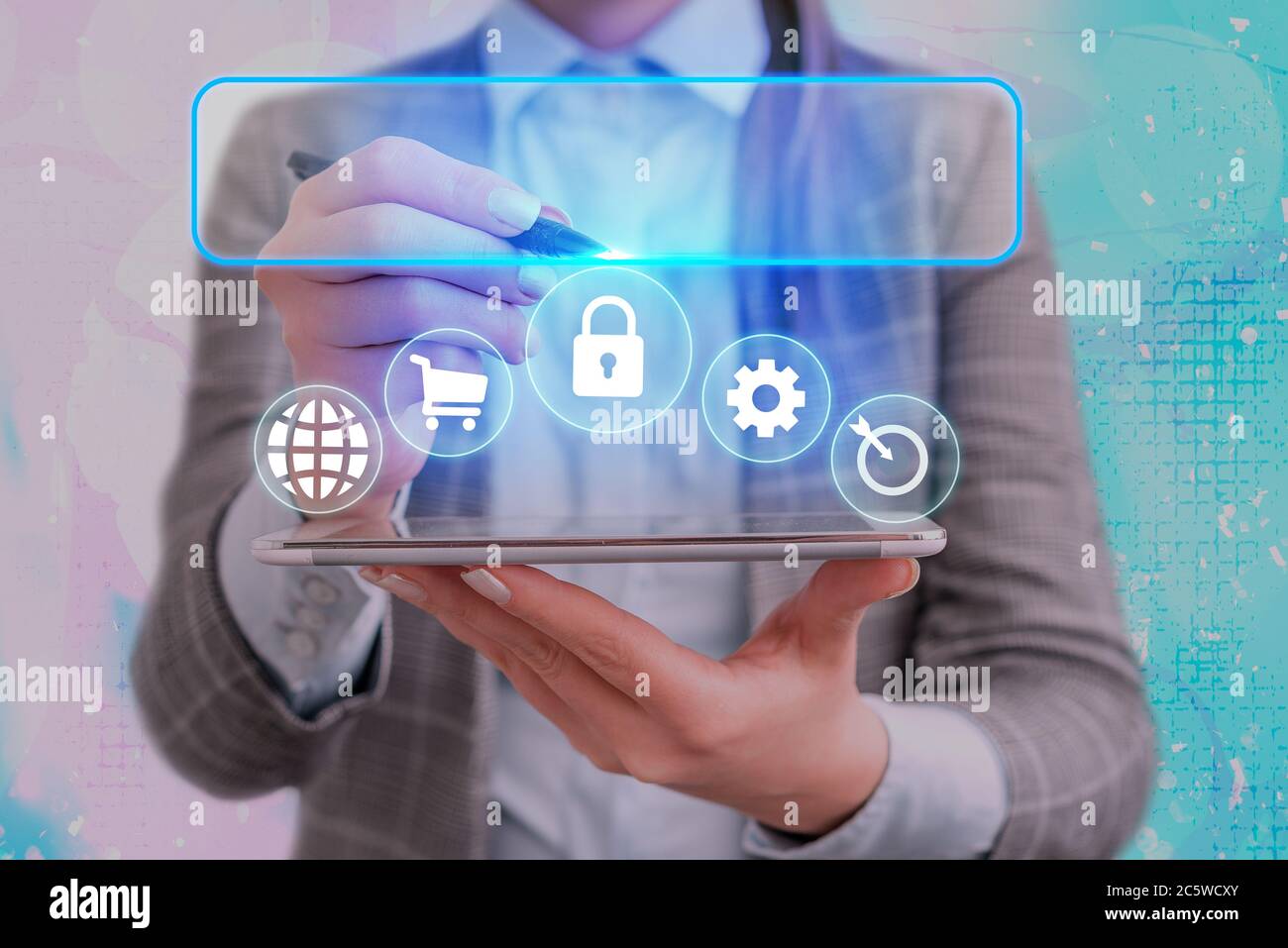 Information Digital Technology Network Connection Infographic Elements ...