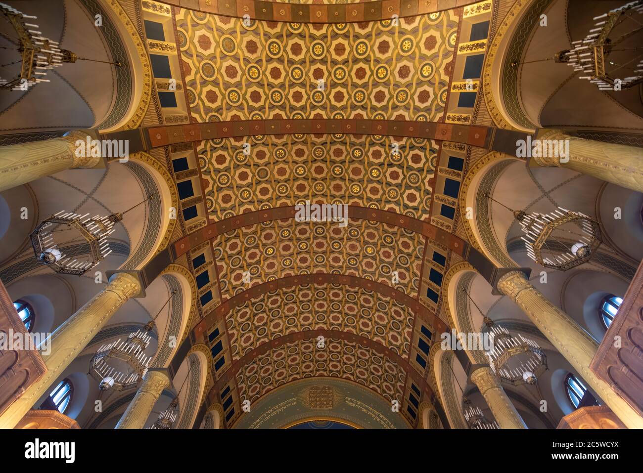 Moscow, Russia. The Choral Synagogue interior, the main synagogue in ...