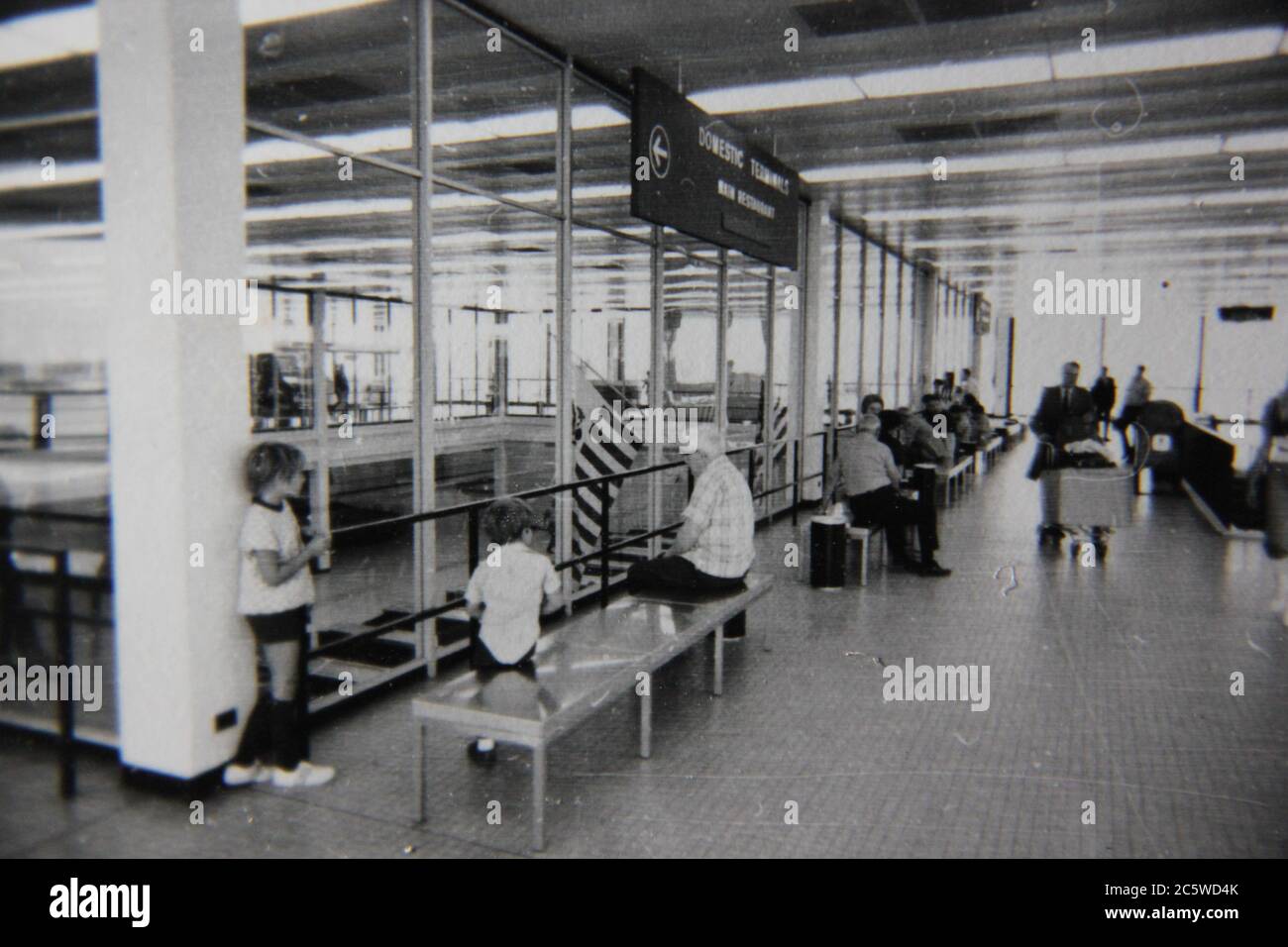 Fine 70s vintage black and white lifestyle photography of a long ...