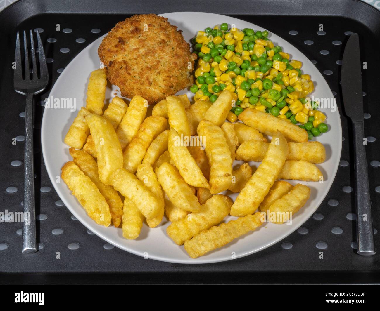 Fishcake chips hi-res stock photography and images - Alamy