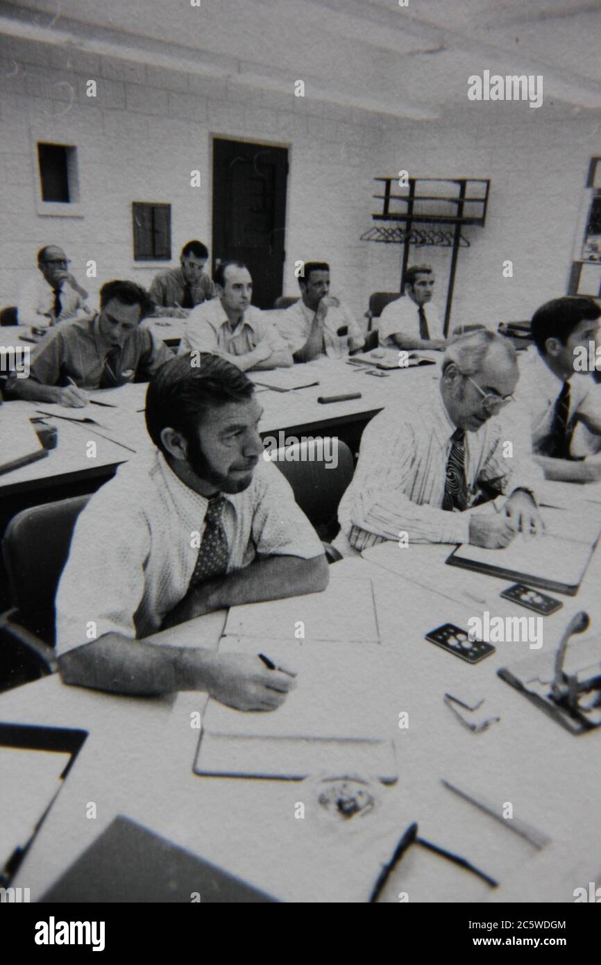 Fine 70s vintage black and white lifestyle photography of a teacher ...