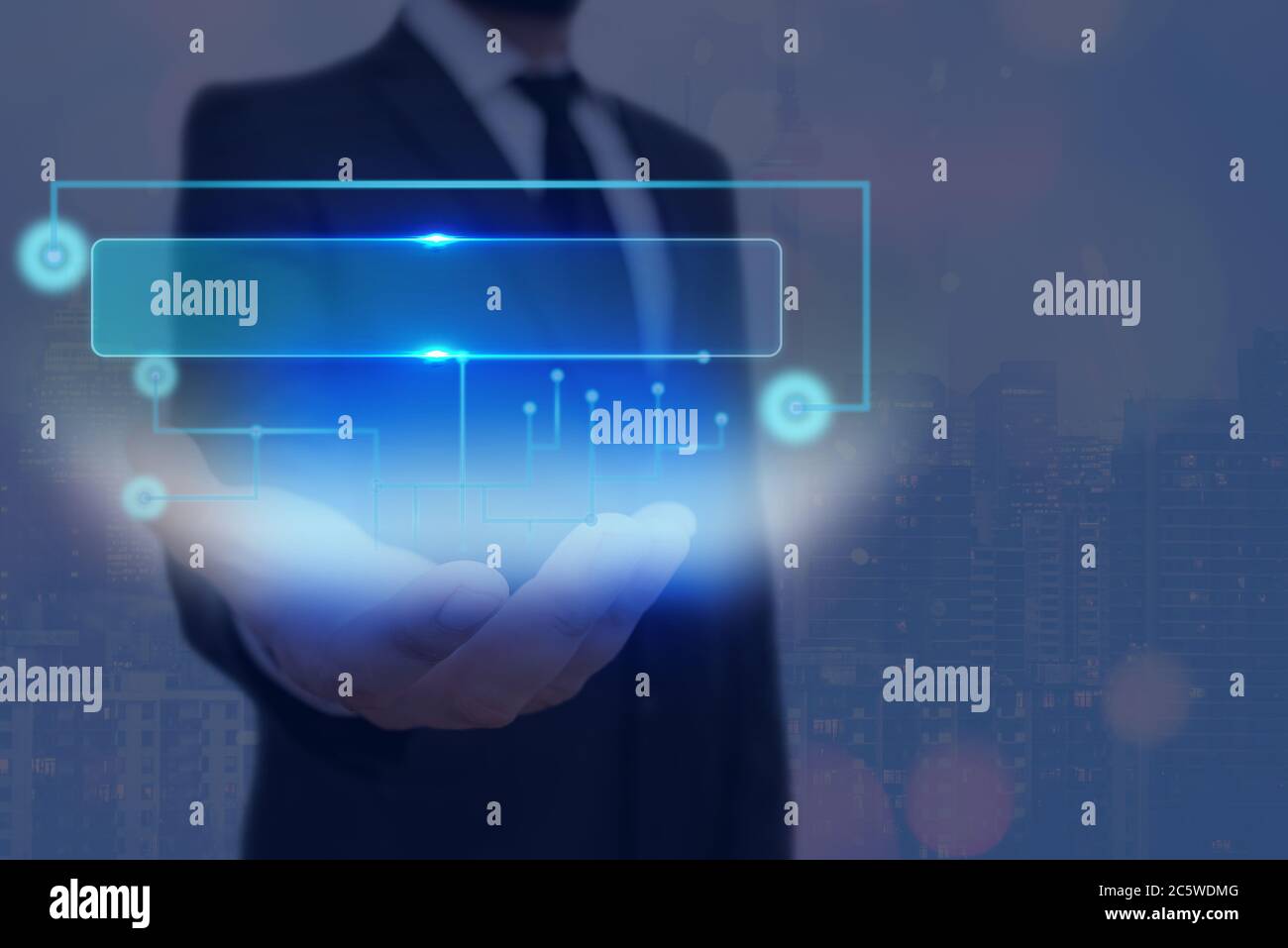 Information Digital Technology Network Connection Infographic Elements ...