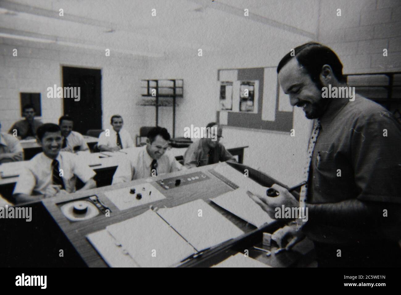 Fine 70s vintage black and white lifestyle photography of professional ...