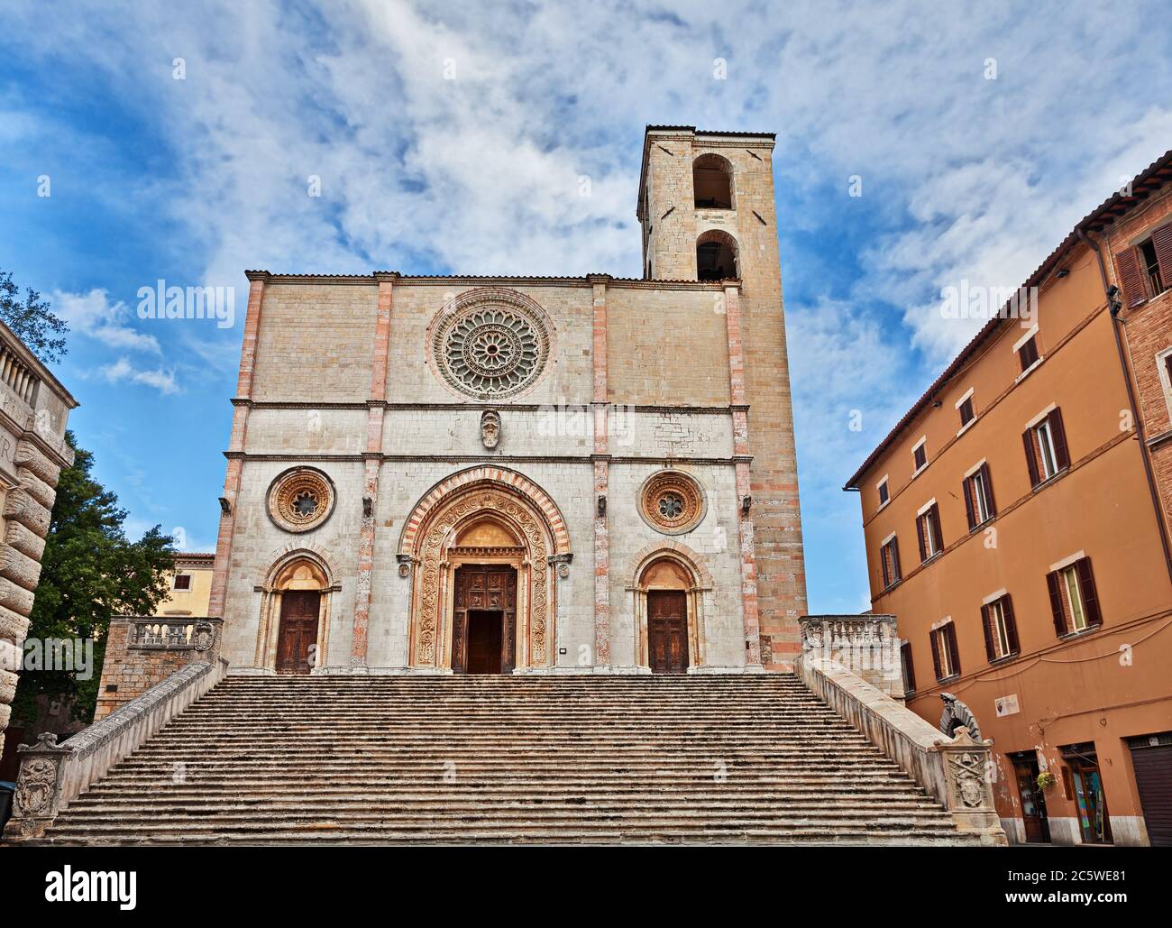 Todi, Umbria, Italy: the medieval and renaissance cathedral of ...
