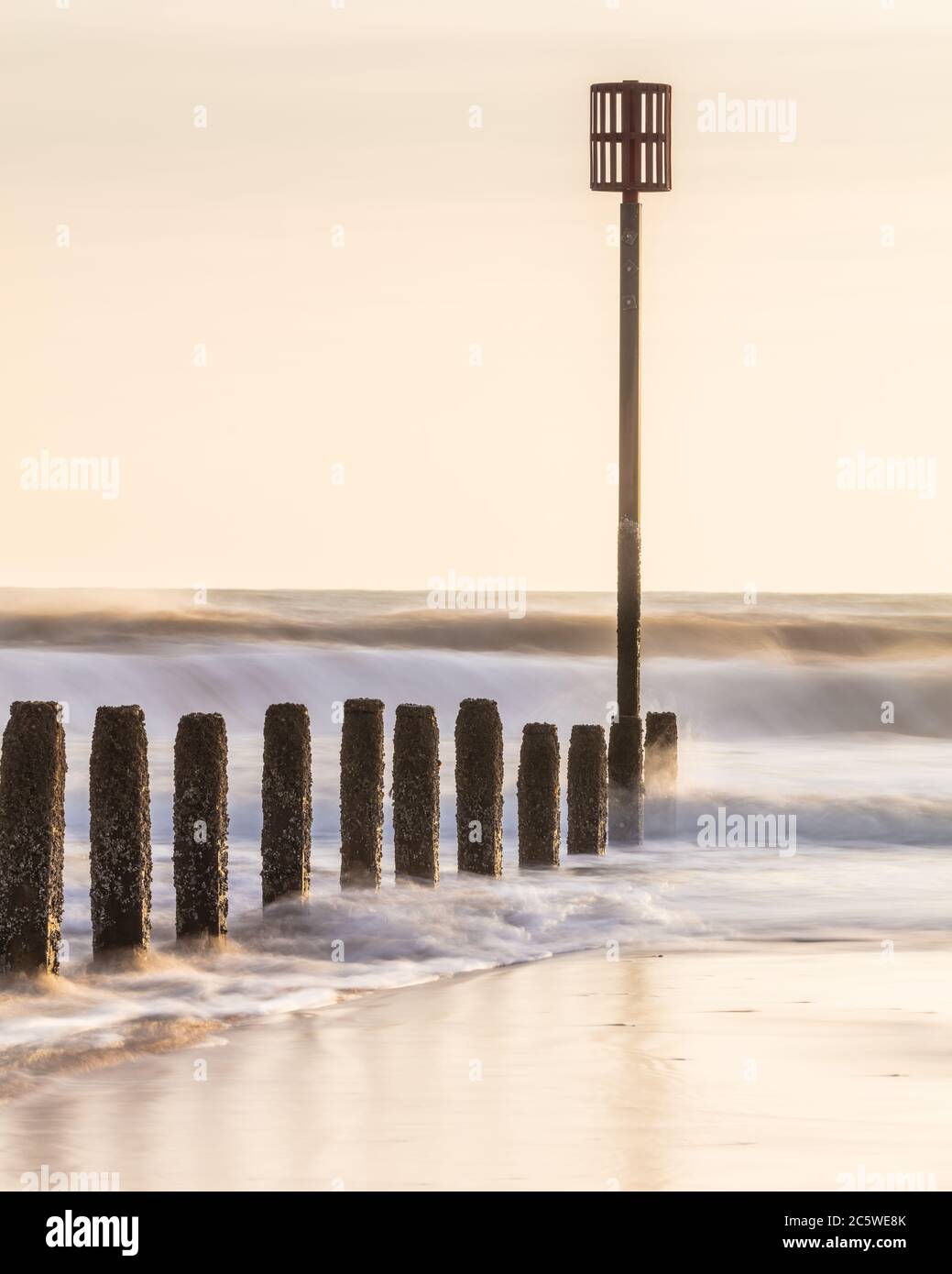 Sunrise at Blyth Beach, Northumberland, England, UK Stock Photo - Alamy