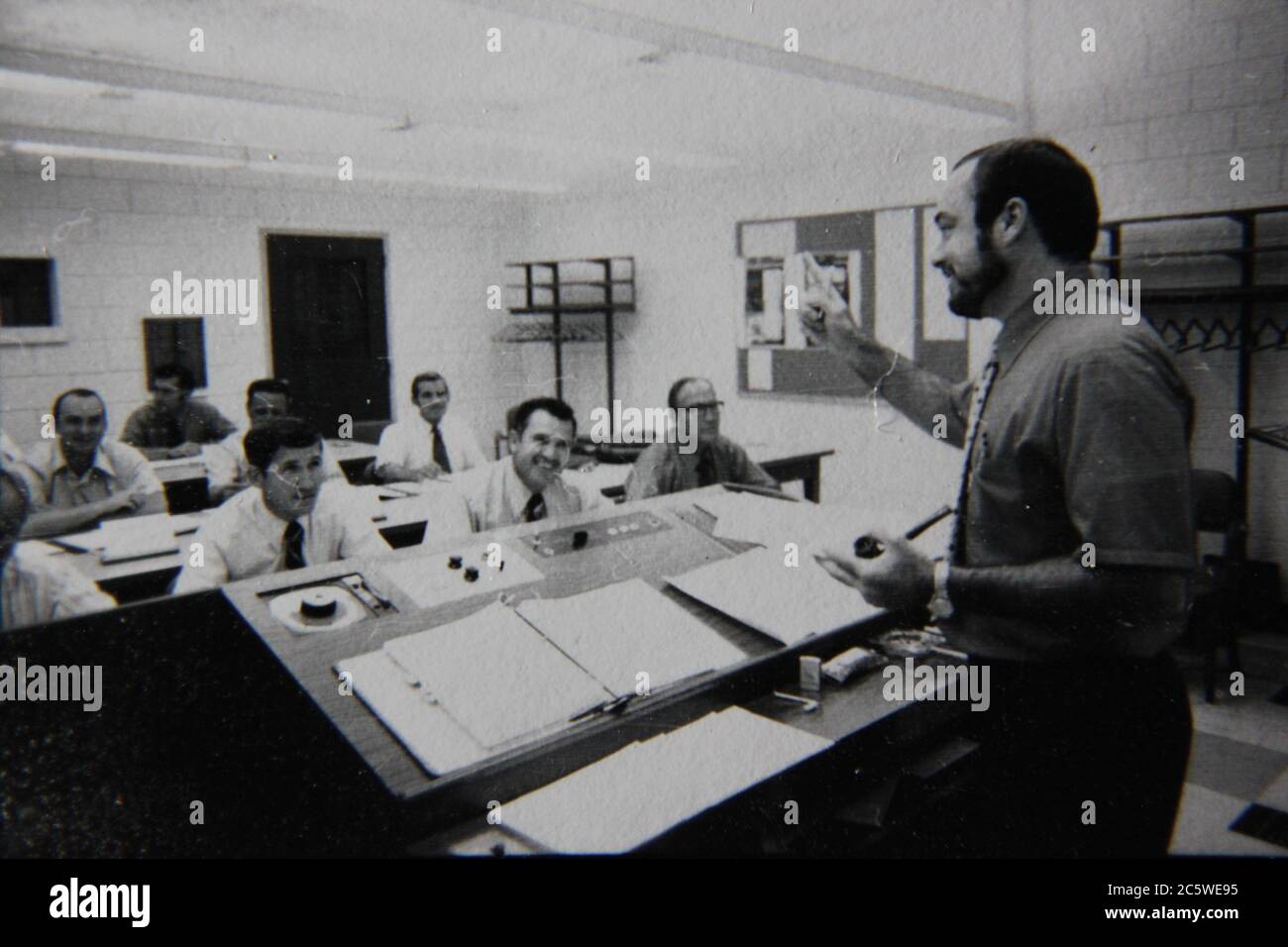 Fine 70s vintage black and white lifestyle photography of professional ...