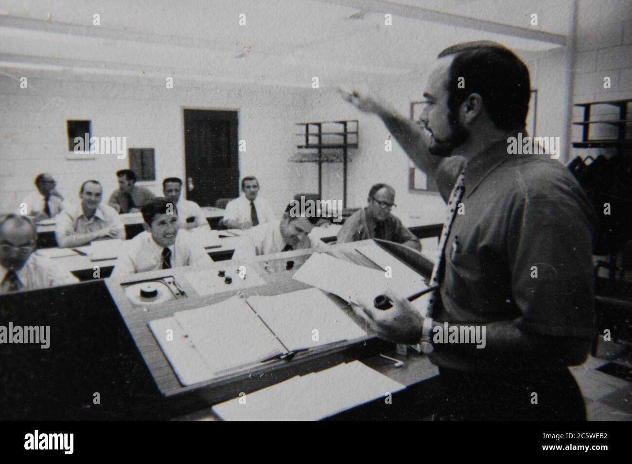 Fine 70s vintage black and white lifestyle photography of professional ...