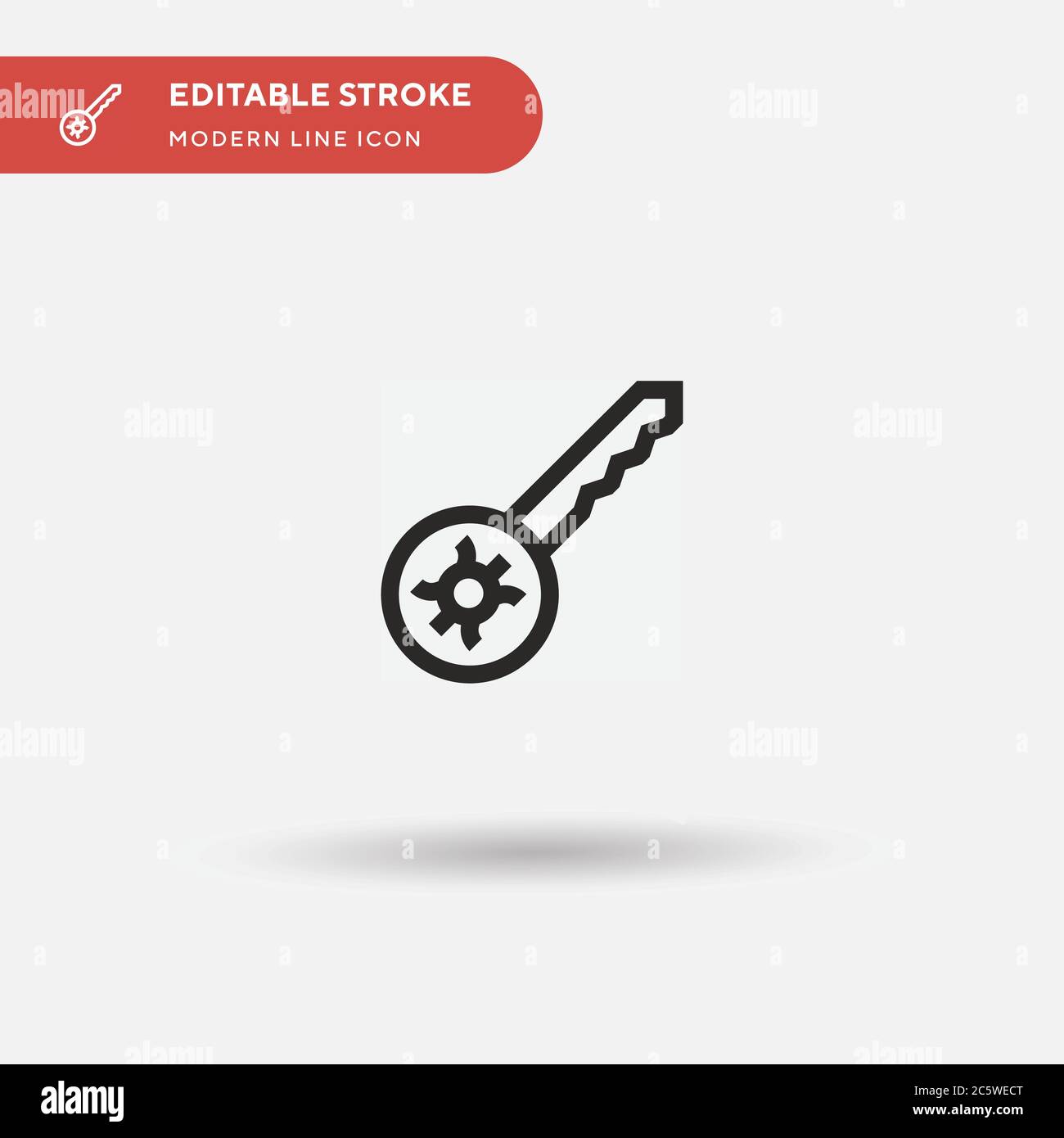 Key Simple vector icon. Illustration symbol design template for web ...