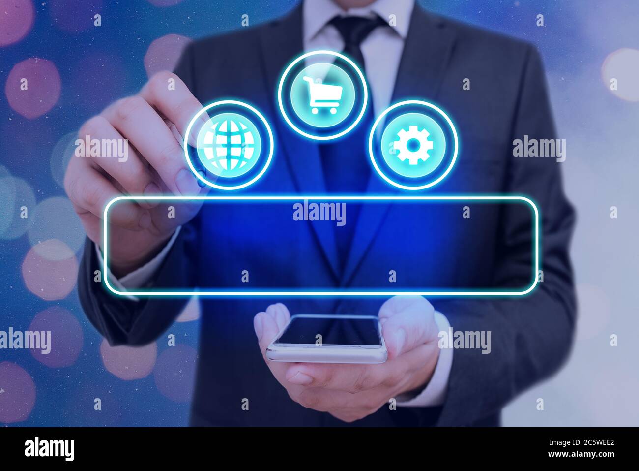 Information Digital Technology Network Connection Infographic Elements ...