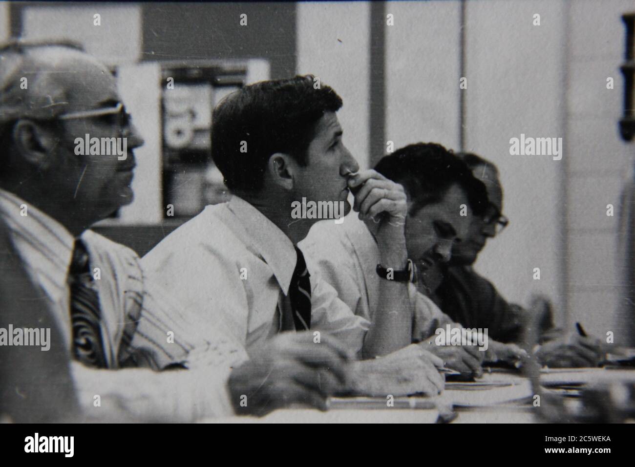 Fine 70s vintage black and white lifestyle photography of professional ...