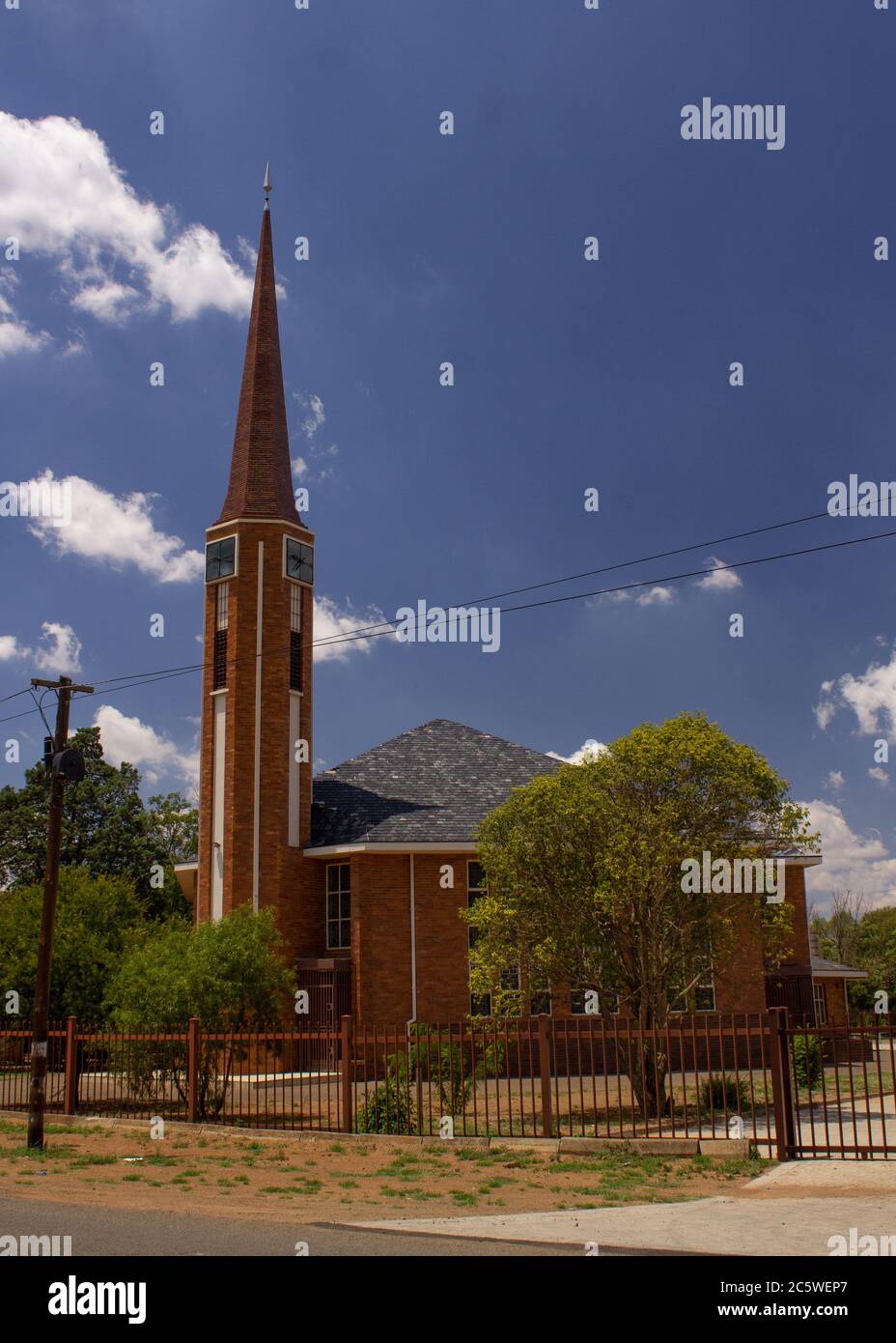 Modern building of a protestant church in Bloemfontein, South Africa ...