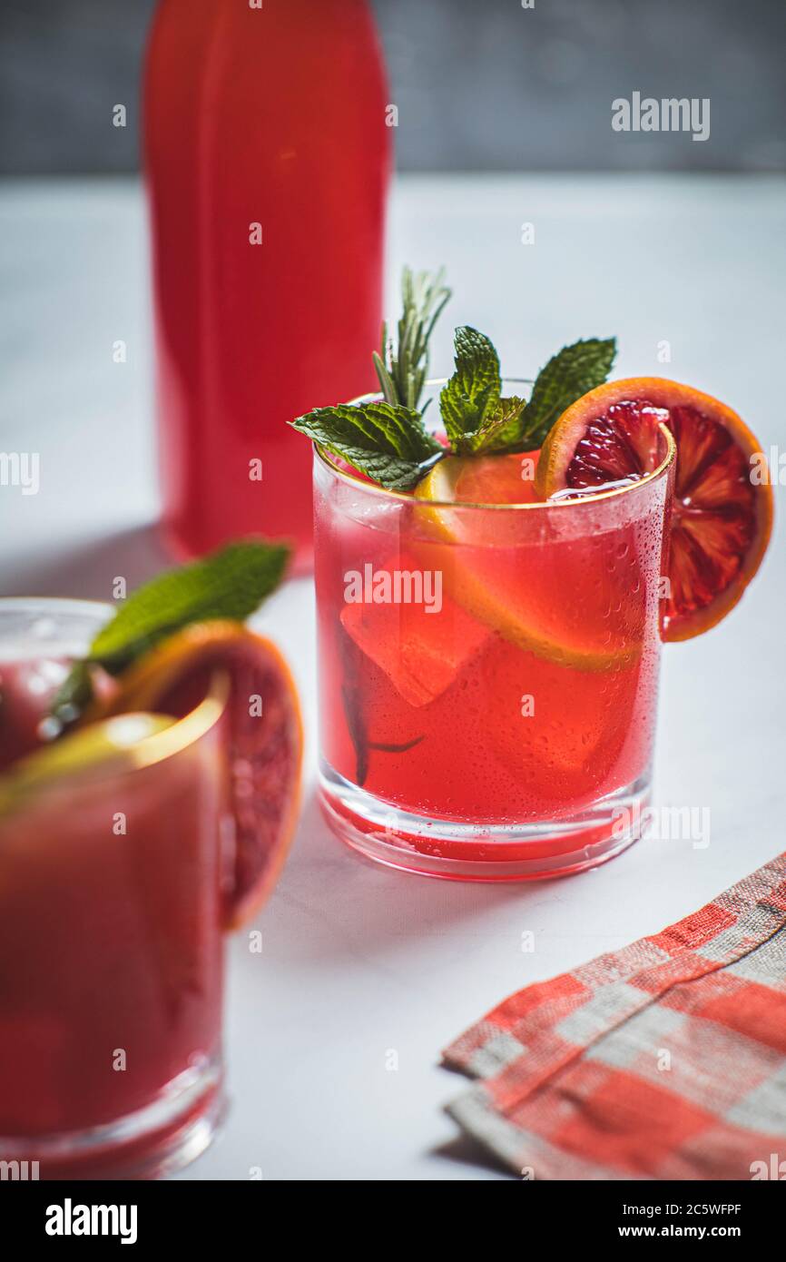 blood orange Lemonaid Stock Photo - Alamy