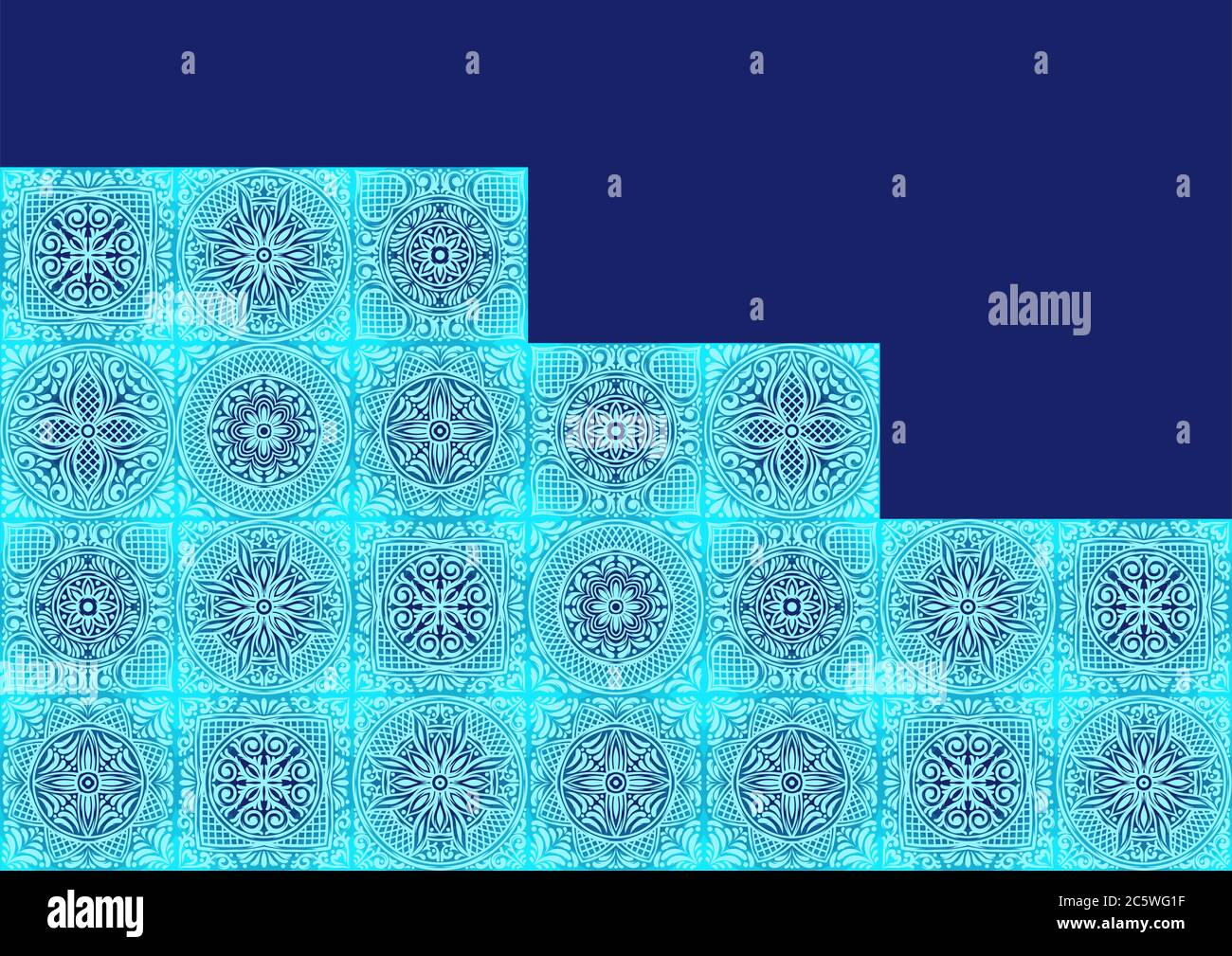 Italian ceramic tile pattern. Mediterranean porcelain pottery Stock ...