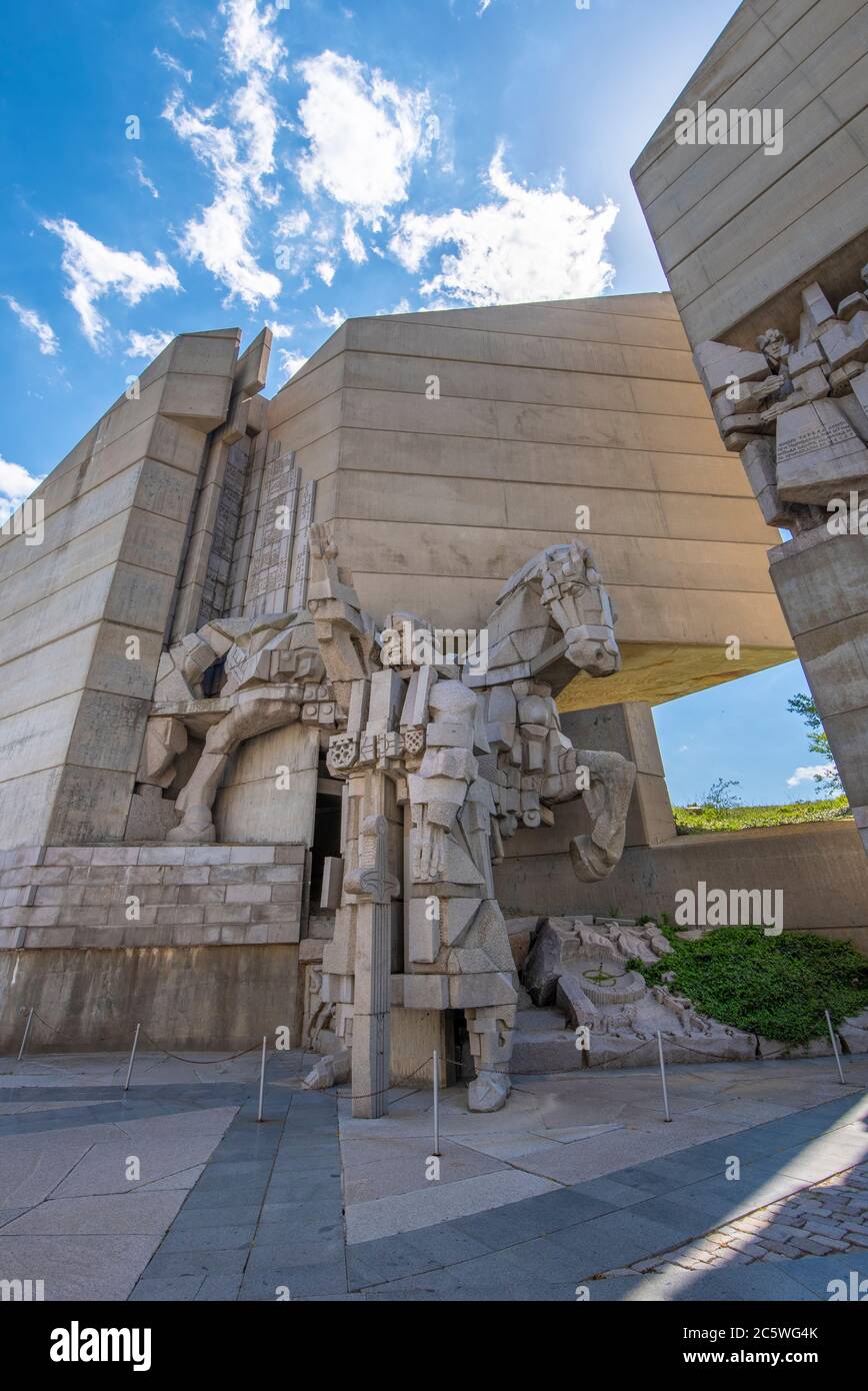SHUMEN, BULGARIA. The Monument to 1300 Years of Bulgaria, also known as ...