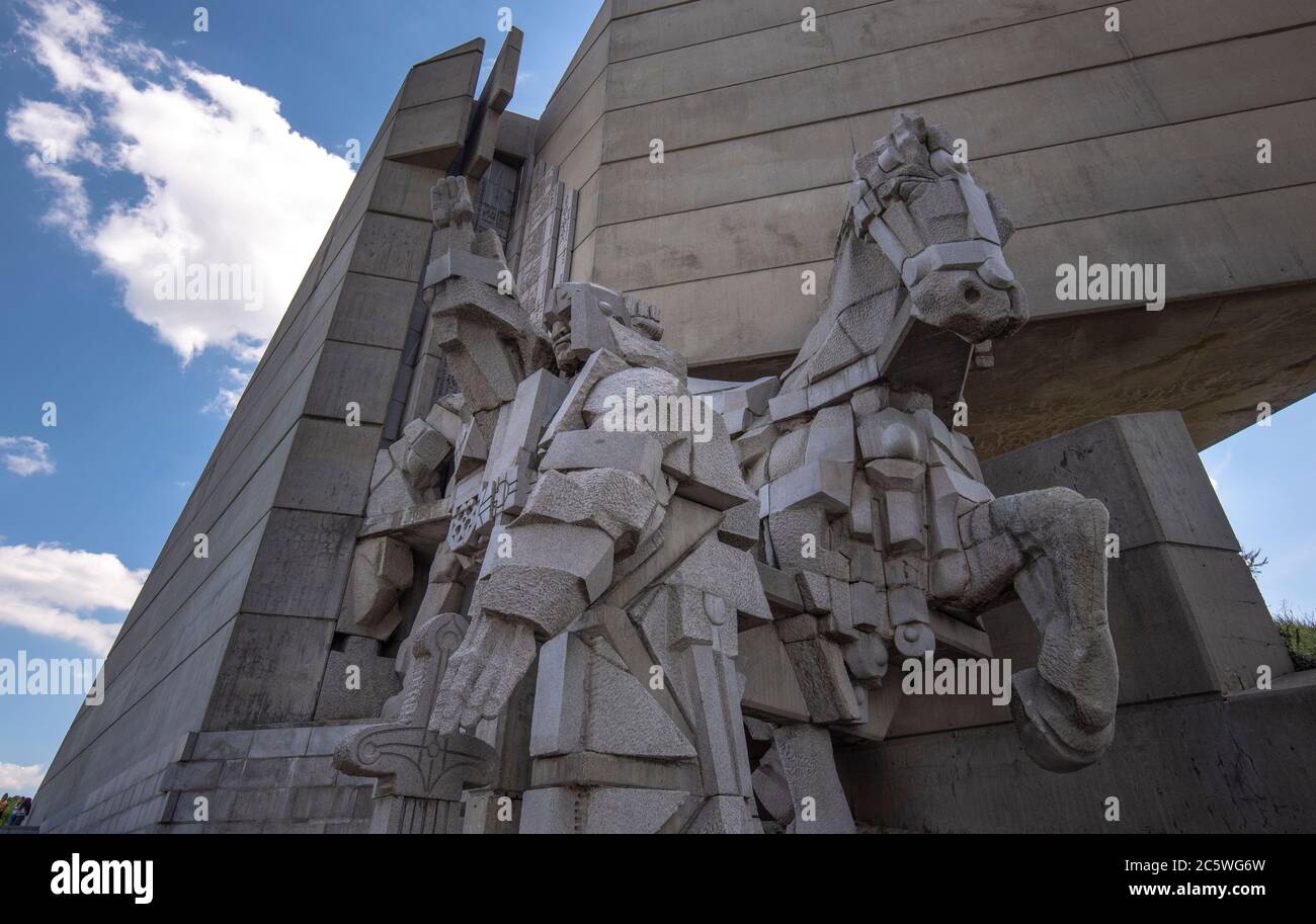 SHUMEN, BULGARIA. The Monument to 1300 Years of Bulgaria, also known as ...