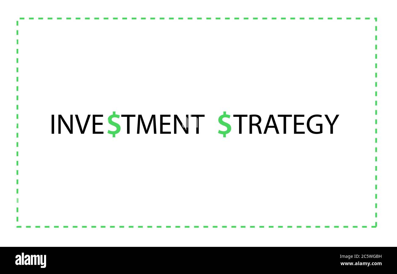 Vector Illustration of "Investment Strategy" Title Stock Vector Image ...
