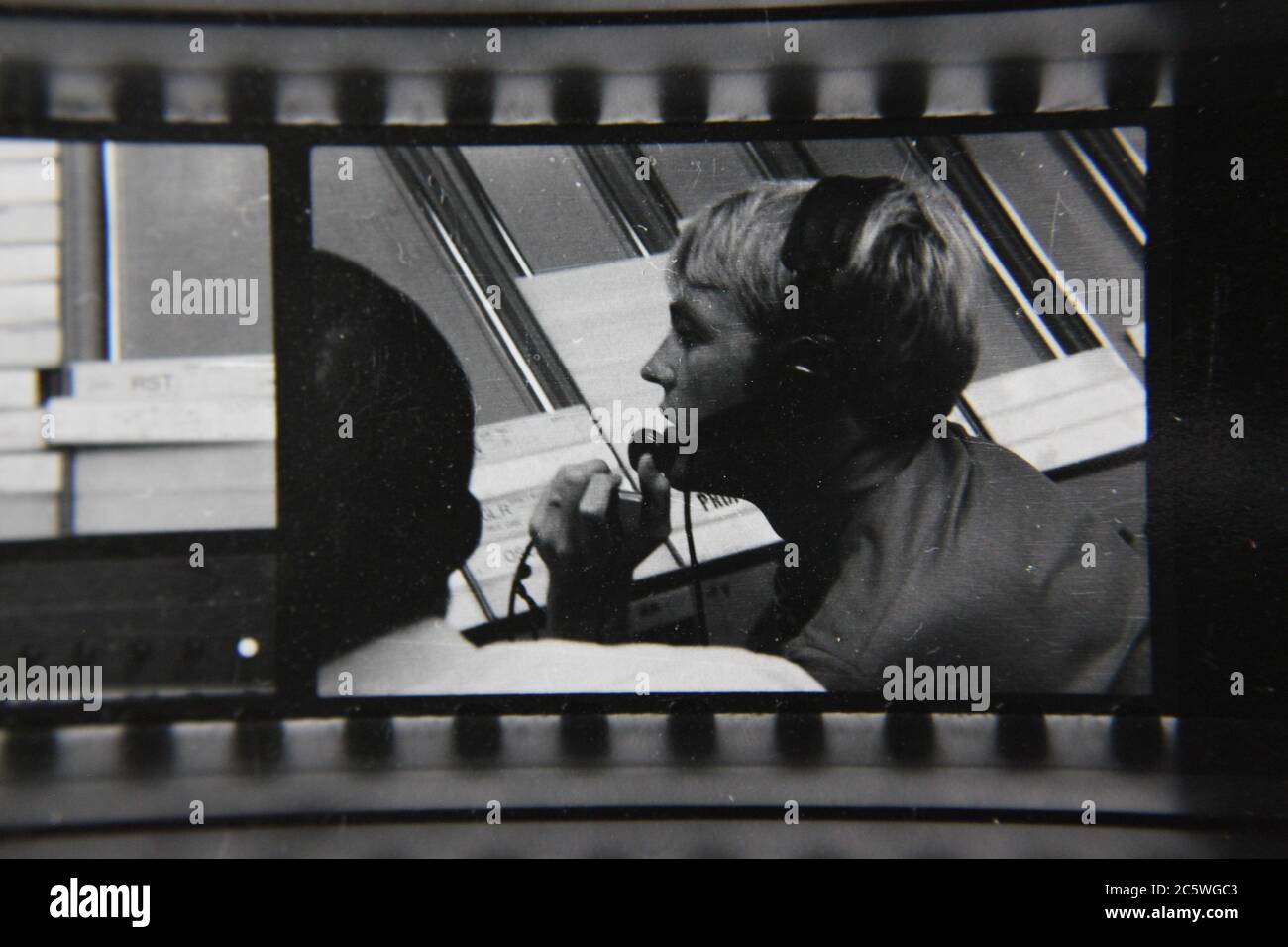 Fine 70s vintage contact print black and white photography of a ...