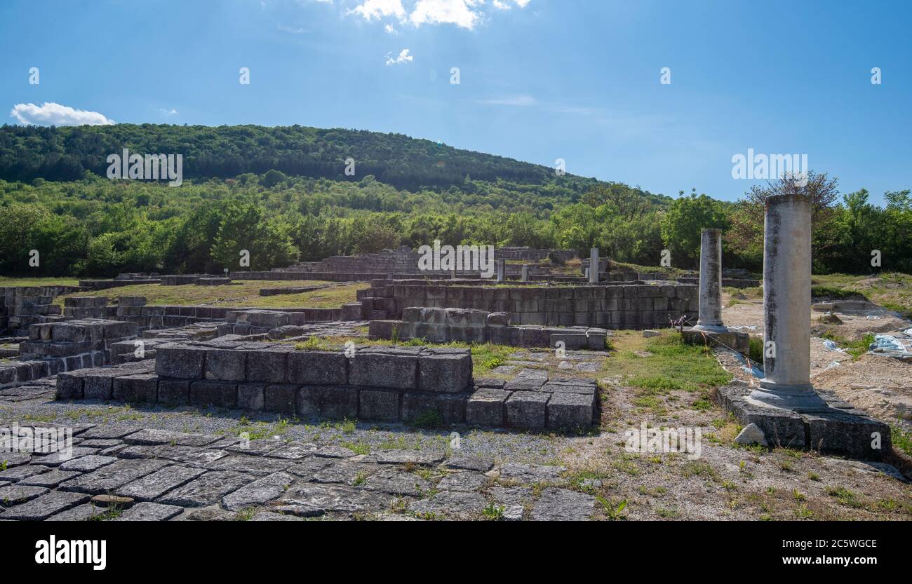 Great Preslav (Veliki Preslav), Shumen, Bulgaria. Ruins of The capital ...
