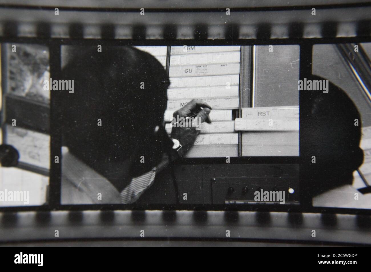 Fine 70s vintage contact print black and white photography of a ...