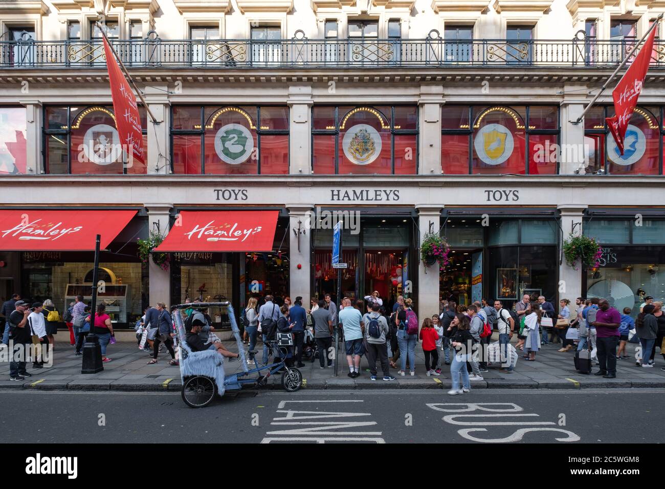 The worldwide famous Hamleys toy store at Regent Street in London Stock ...