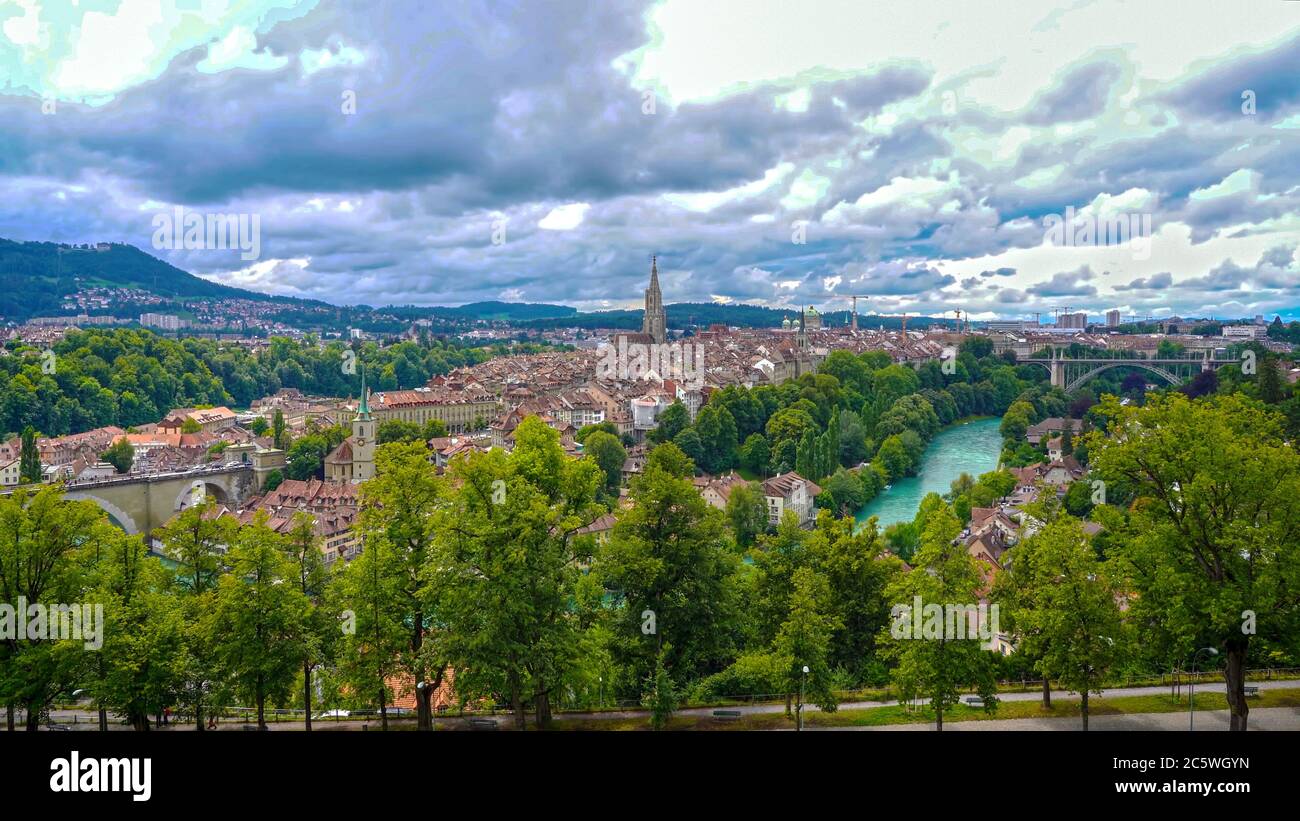 Buildings trees bern hi-res stock photography and images - Alamy
