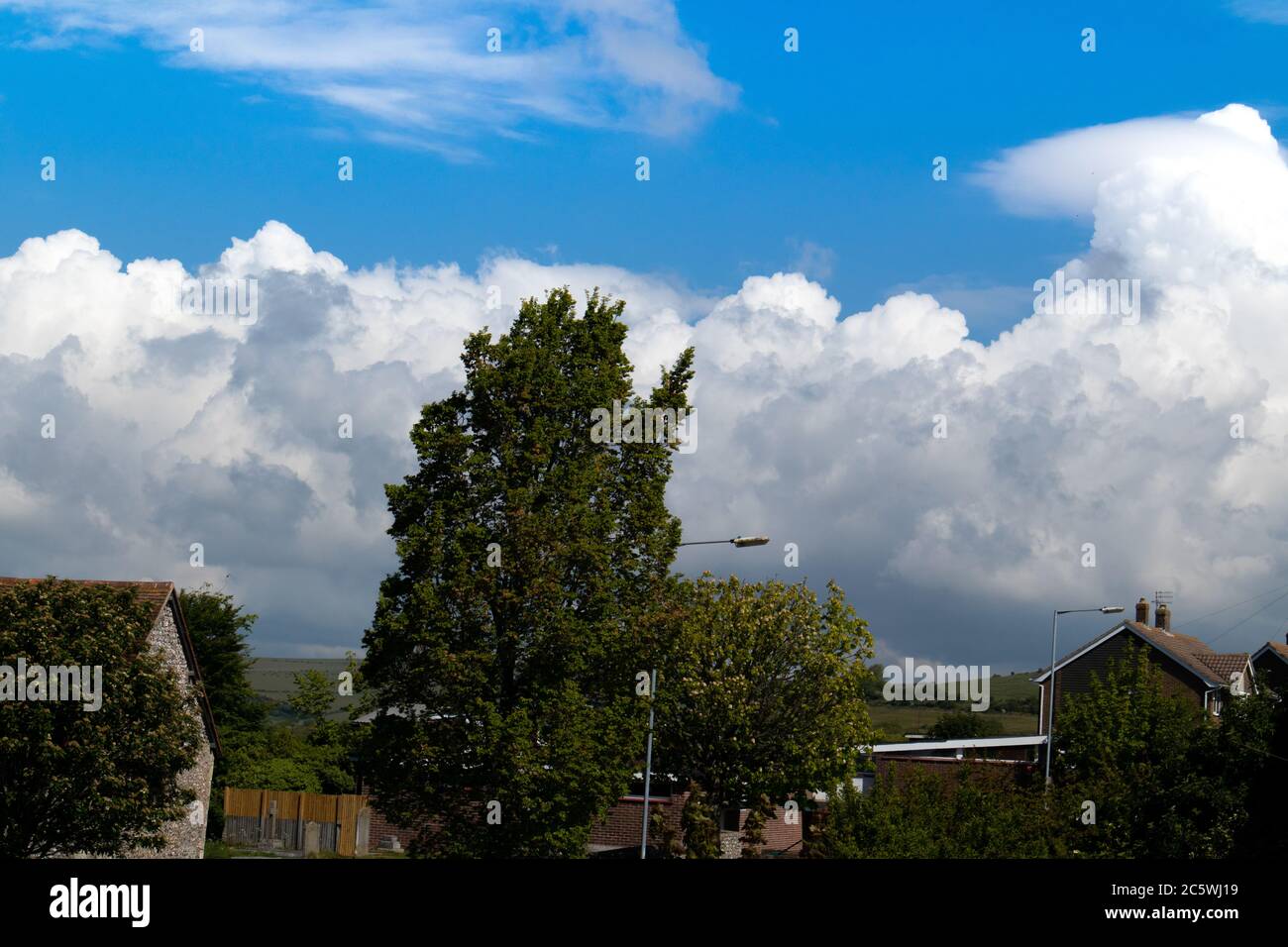 Summer Storm Clouds Building Stock Photo - Alamy