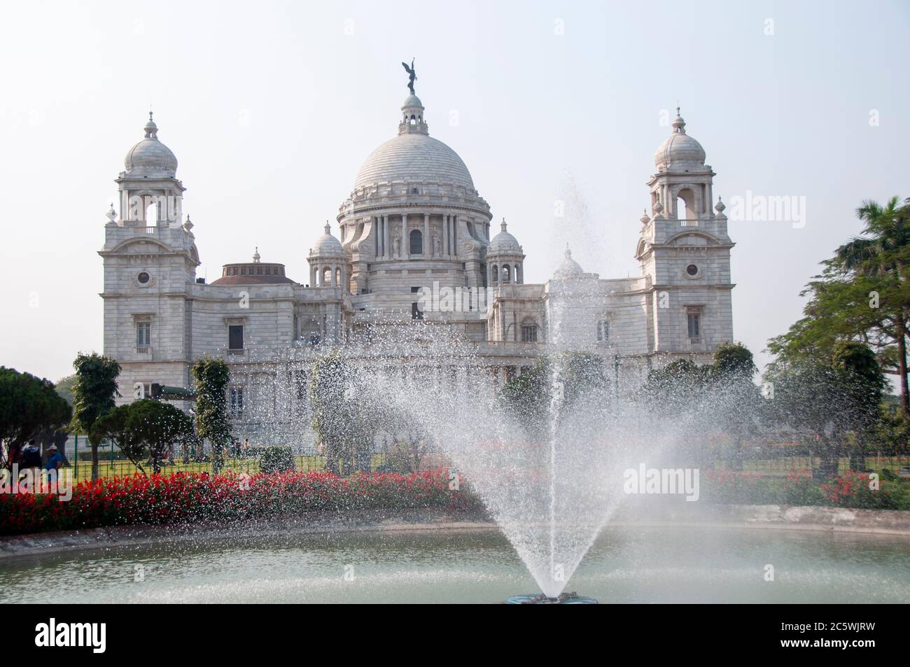 The Victoria Memorial is a large marble building in Kolkata, West ...