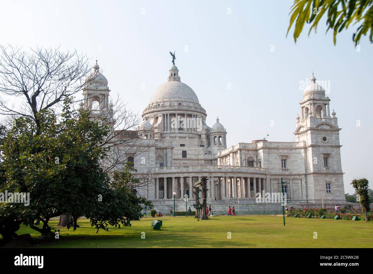 The Victoria Memorial is a large marble building in Kolkata, West ...
