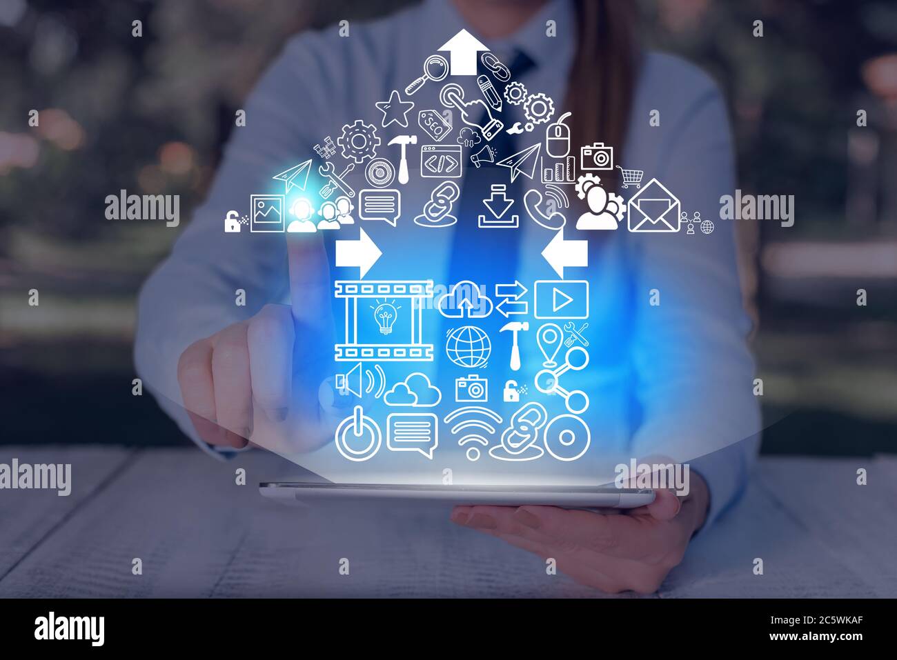 Information Digital Technology Network Connection Infographic Elements ...