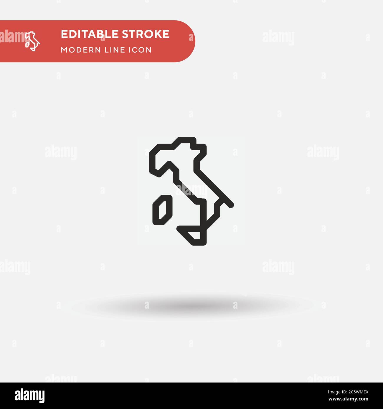 Italy Simple vector icon. Illustration symbol design template for web ...