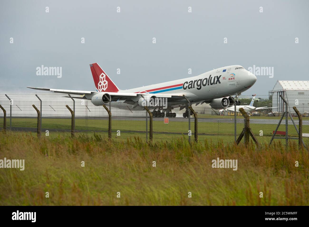 Prestwick, Scotland, UK. 5th July, 2020. Pictured: Cargolux Boeing 747 ...