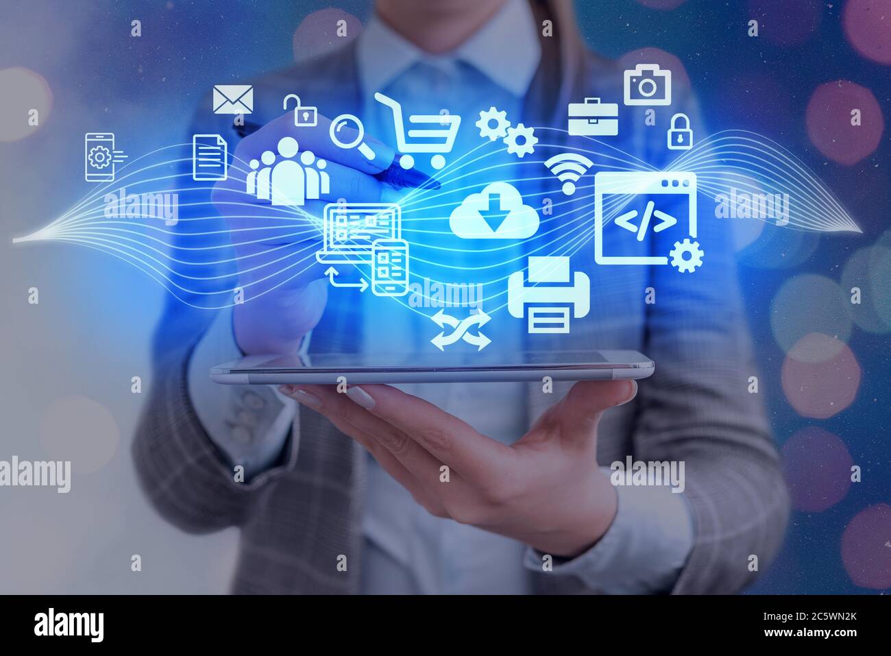 Information Digital Technology Network Connection Infographic Elements ...