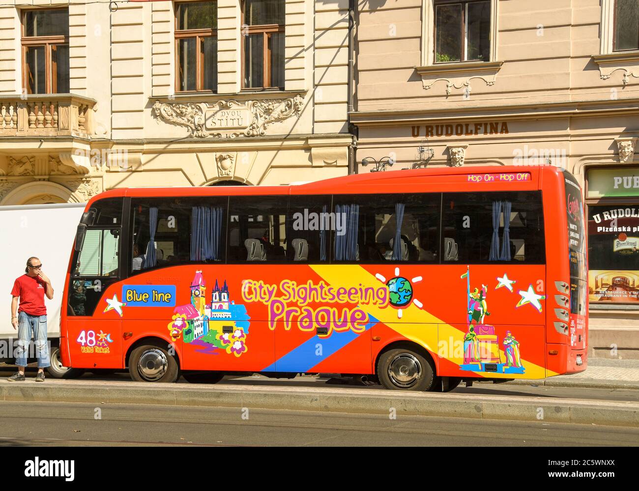 Person on tour bus hi-res stock photography and images - Alamy