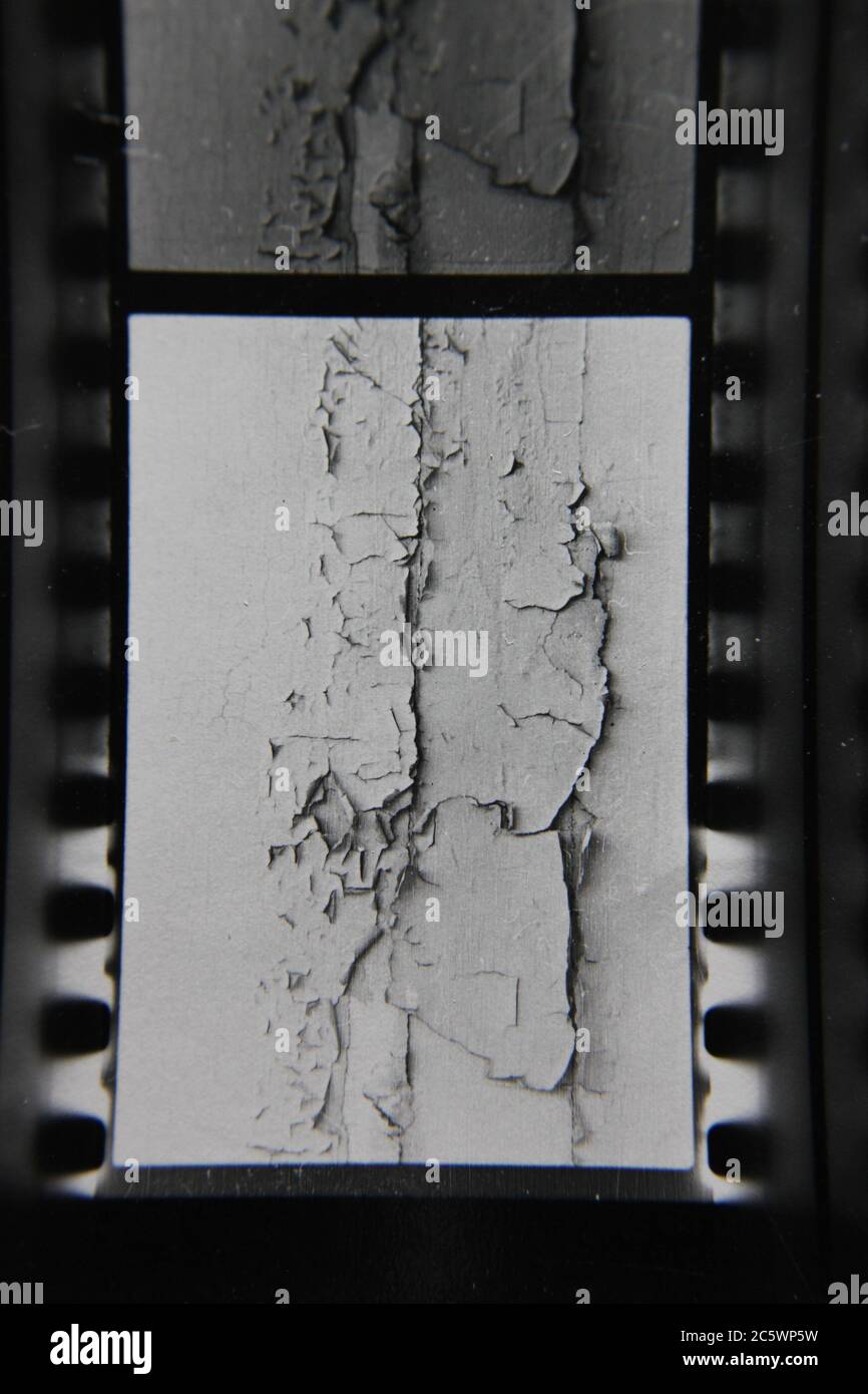 Fine 70s vintage contact print black and white photography of cracking ...