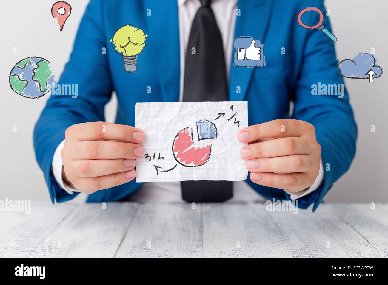 Free Sketch Of Digital Technology Information With Infographic Element ...