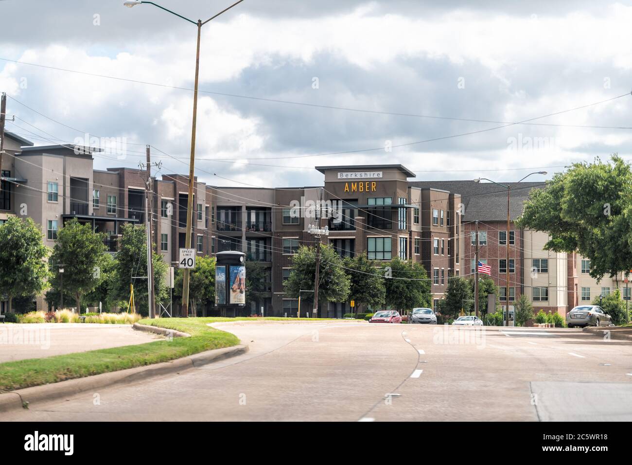 Dallas, USA - June 7, 2019: Downtown area in Addison district of city ...