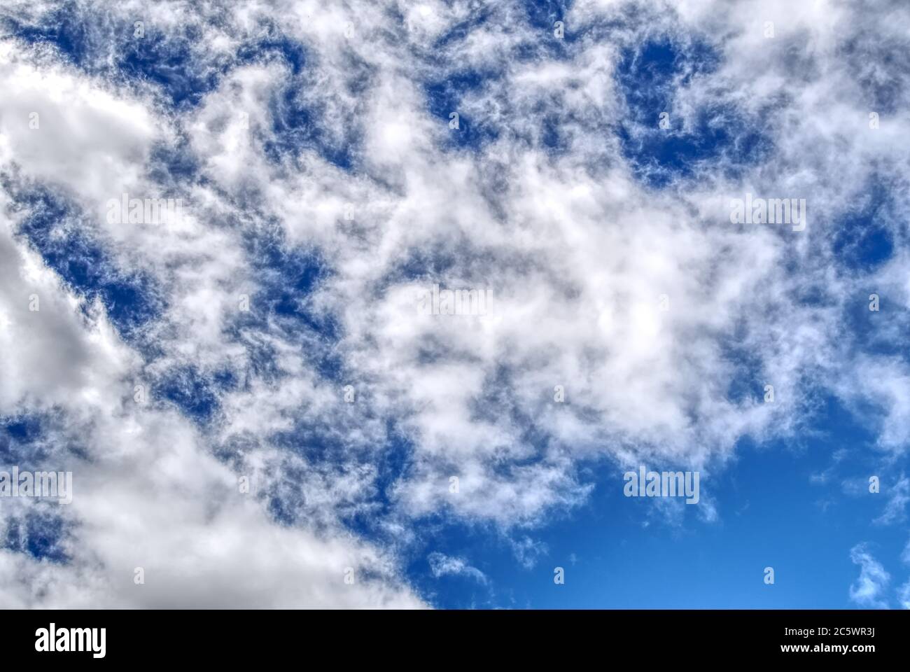 Dramatic blue sky with white clouds. perfect blue sky for background ...