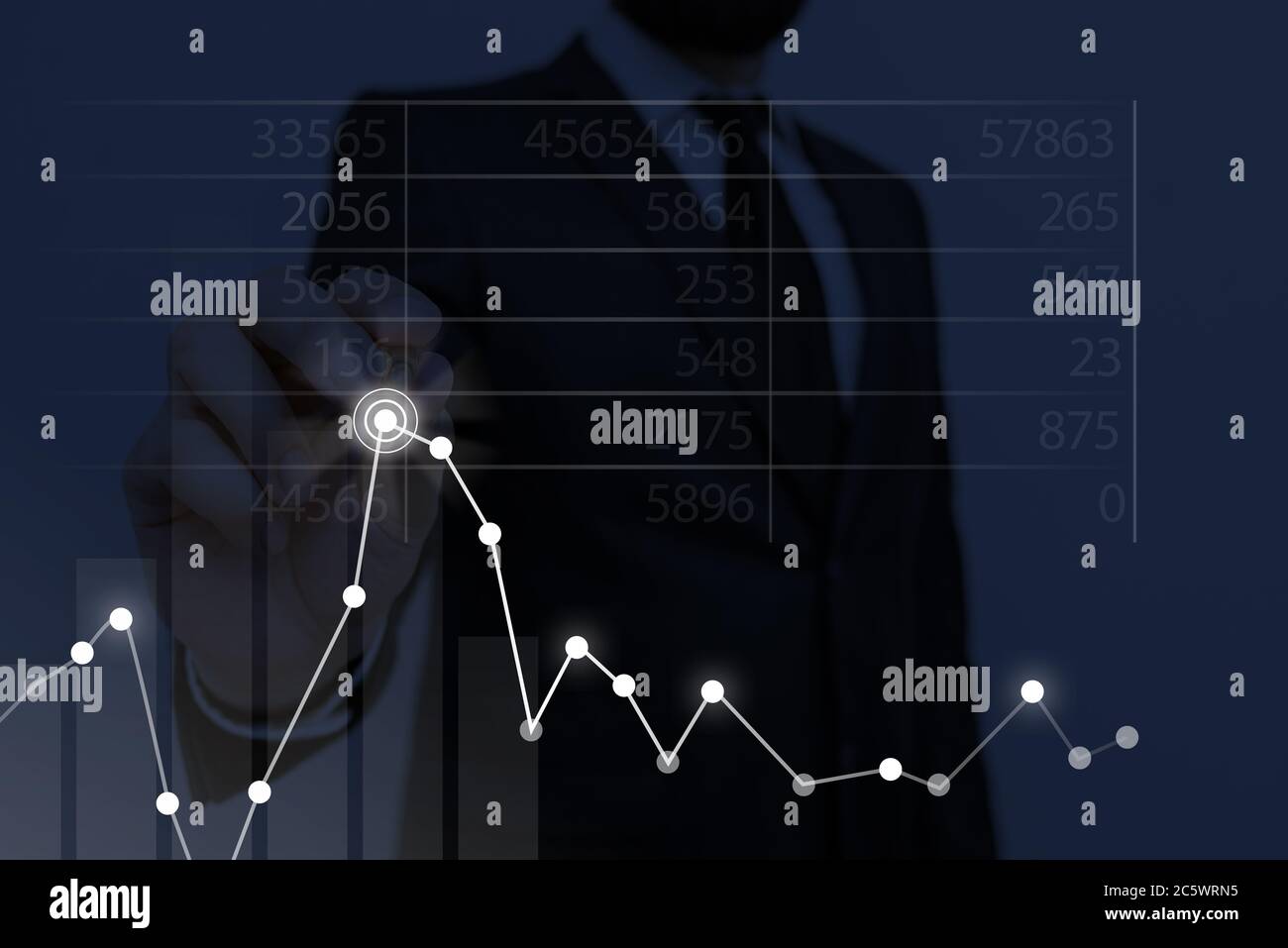 Unstable High Risk Trend Movement Performance Financial Chart Status ...