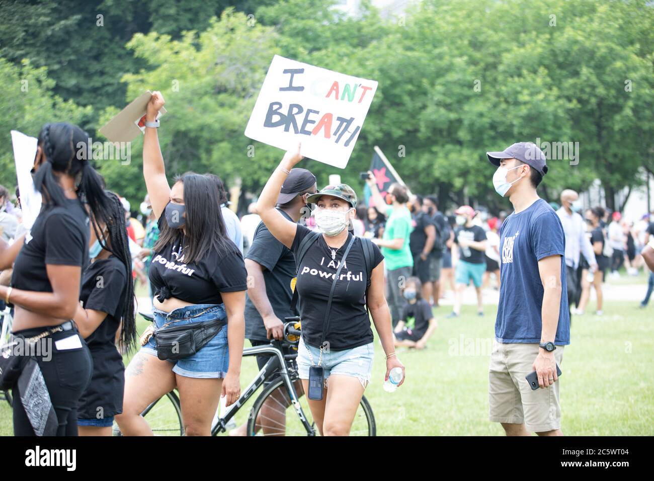 2020 Juneteenth rally in Grant Park hosted by Chris Harris a local ...