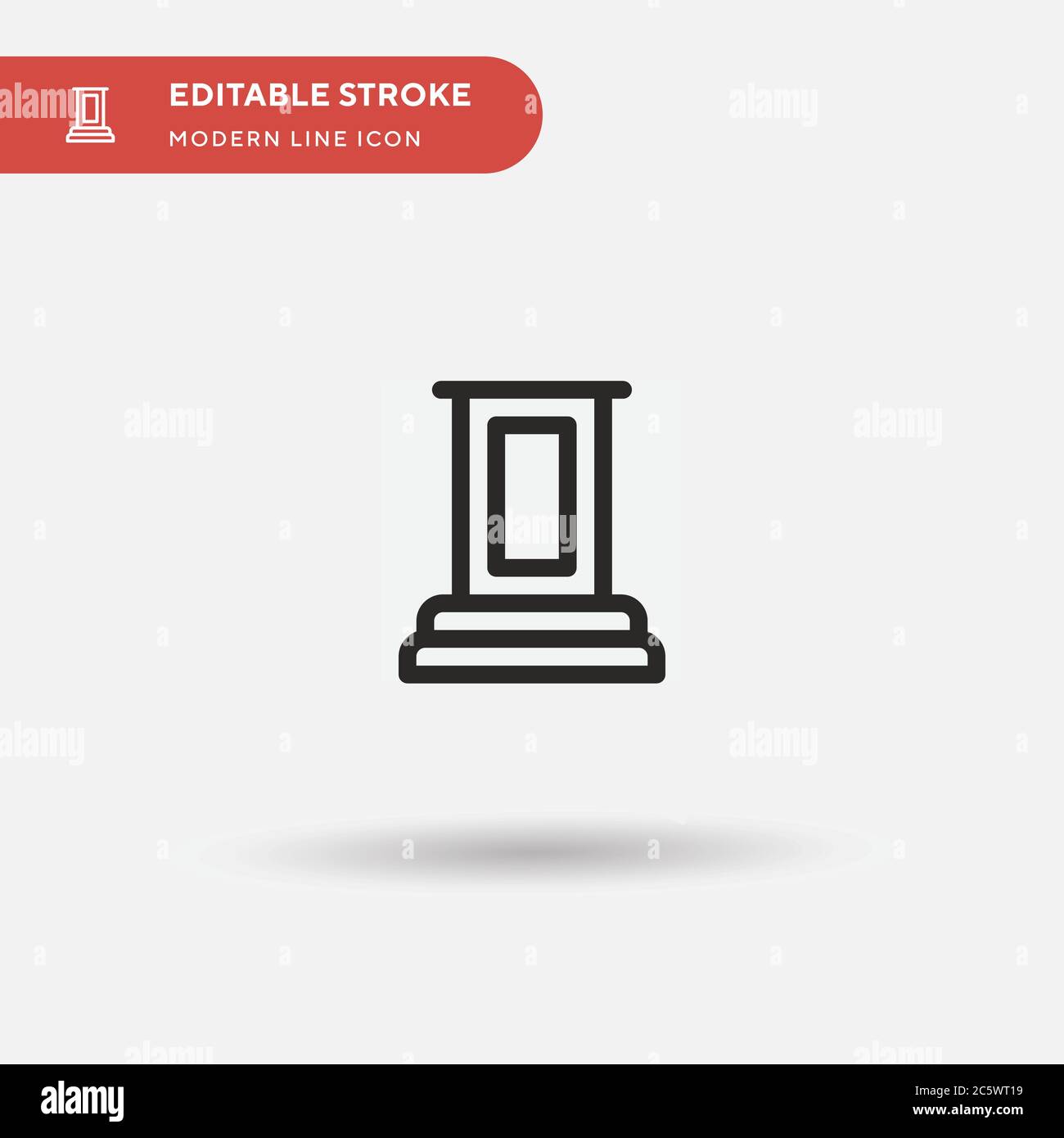 Lectern Simple vector icon. Illustration symbol design template for web ...