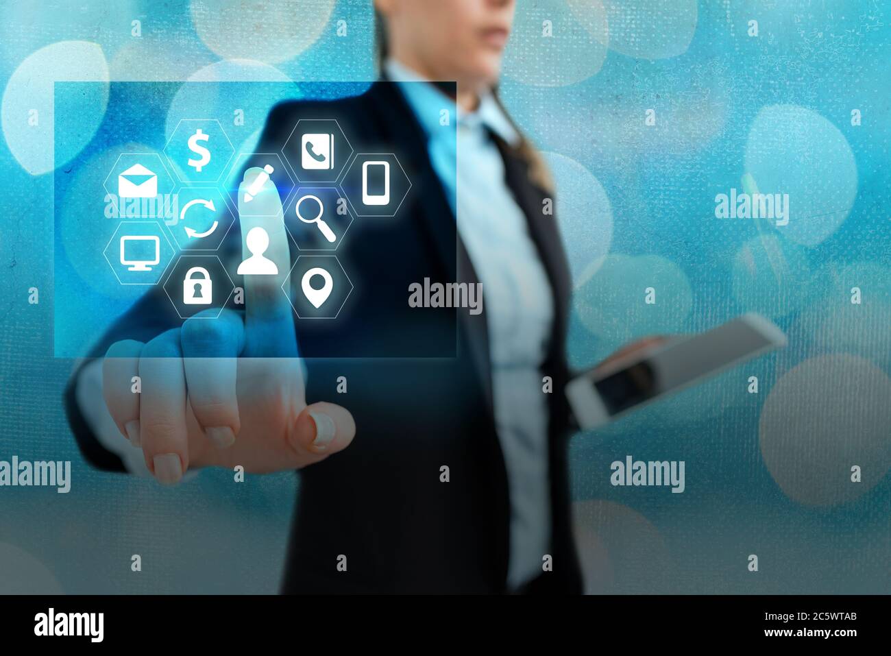 Information Digital Technology Network Connection Infographic Elements ...