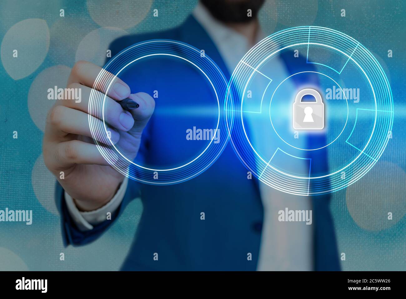 Graphics Padlock For Web Data Information Security Application System ...