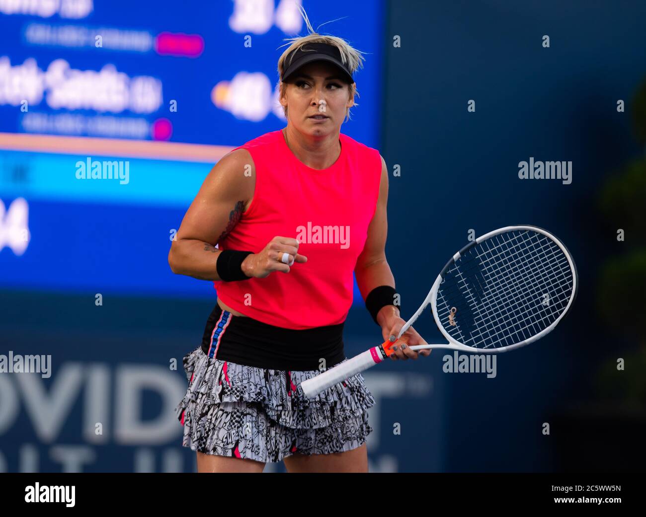 Bethanie Mattek-Sands of the United States in action during the first ...